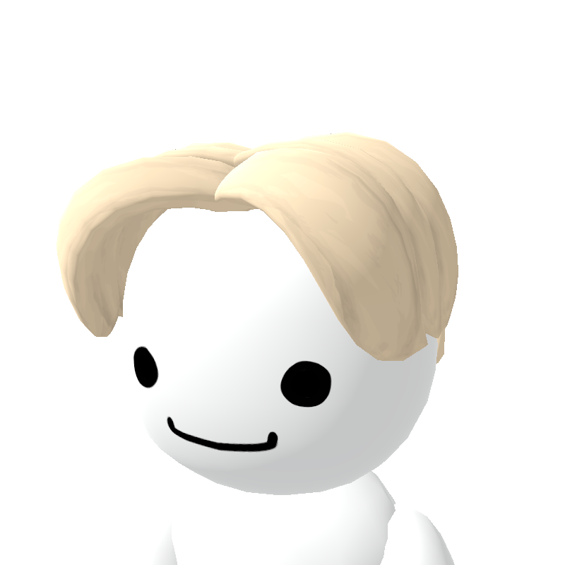 Short Blonde Middle Parted Hair - Polytoria